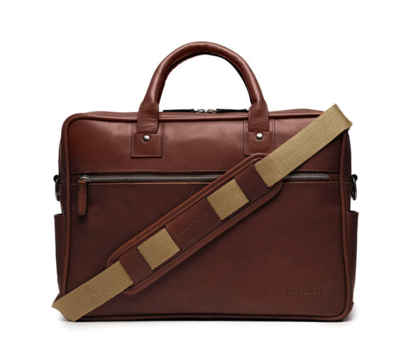 Korchmar 15" Redford Leather Laptop Briefcase - Bradshaw Forbes Luxury ...